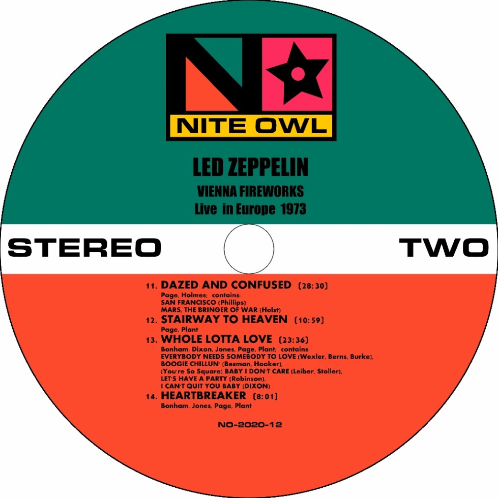 BOOTLEGS: Led Zeppelin, Vienna 16/03/1973 (new 4 source matrix ...